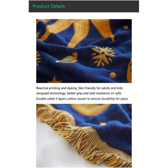 Holiday | 7 X 90 Sun And Moon Blanket Celestial Couch Sheet Cover Hippy ...